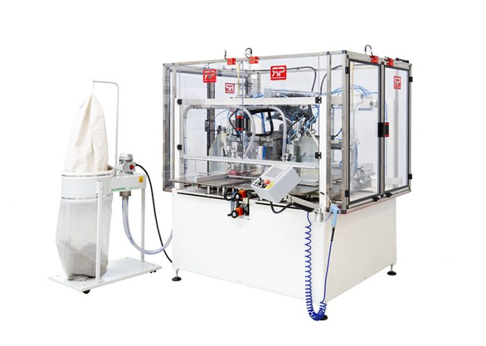 Cardboard grooving, magnet applying and wrapping machines for luxury ...